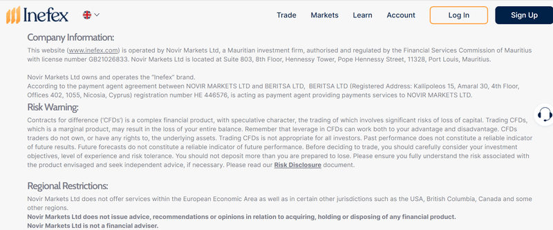 Inefex Reviews: Rating, Industry Rank, and Risk Analysis