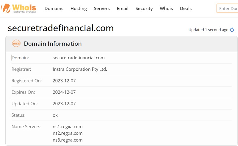 Secure Trade Financial Reviews: Rating, Industry Rank, and Risk Analysis