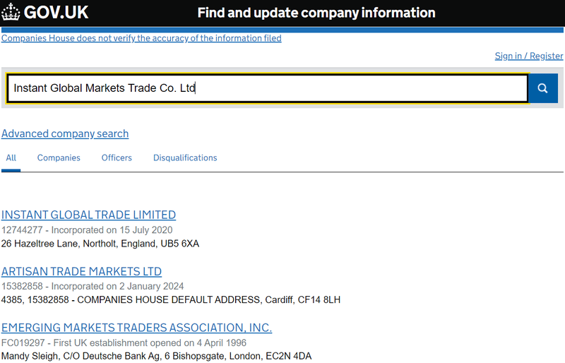 Instant Global Markets Trade Co. Ltd - Company Ratings - User Reviews ...