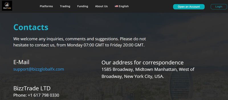 BizzTrade LTD怎么样？全面了解bizzglobalfx.com的经营状况、评分、评价及所在行业梯队