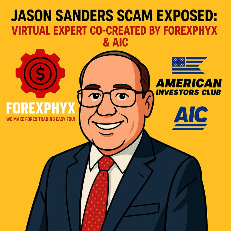 Jason Sanders Scam Exposed: A Fictional Expert Created by ForexPhyx & AIC