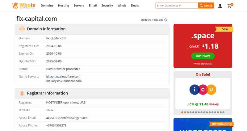 Is fix-capital.com a Scam? Withdrawal Issues, Fake Profits & Risk Signs