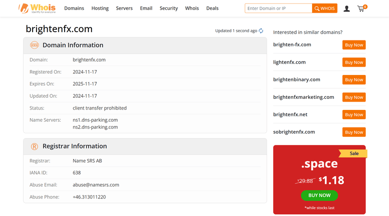 Brighten Fx Reviews: Rating, Industry Rank, and Risk Analysis